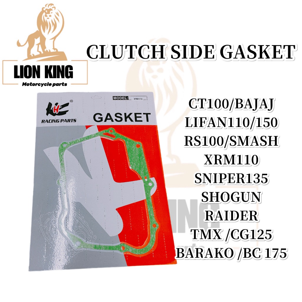 MOTORCYCLE CLUTCH SIDE GASKET CT100/BAJAJ/LIFAN/TMX/SMASH/XRM/SNIPER135 ...