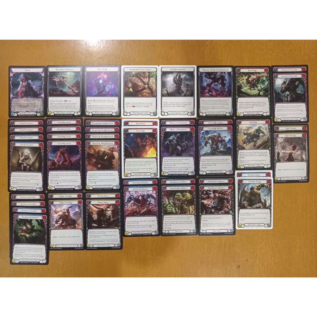 FAB Flesh and Blood TCG: Levia Commoner Blitz Deck Shadow Brute ...