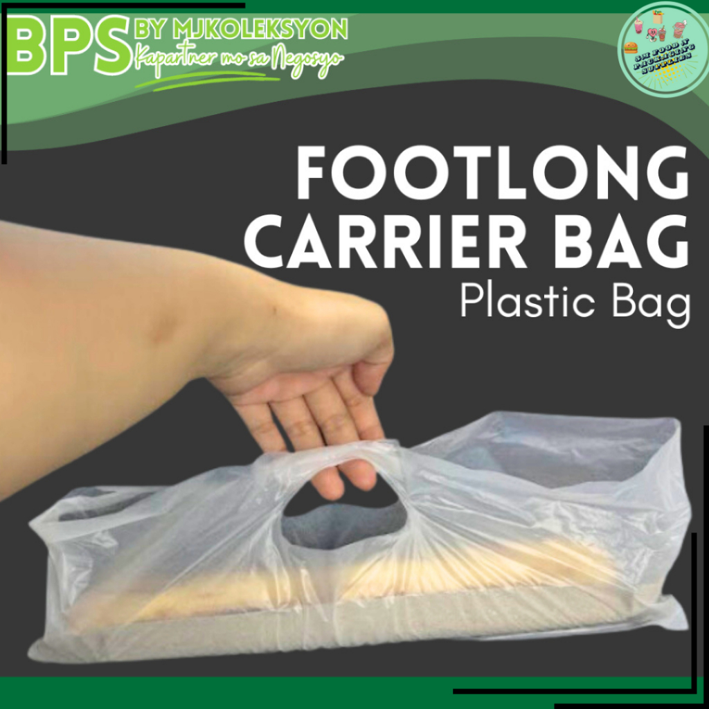 Footlong Carrier Bag Takeout Bags for Foot long Sandwich Long Fries ...