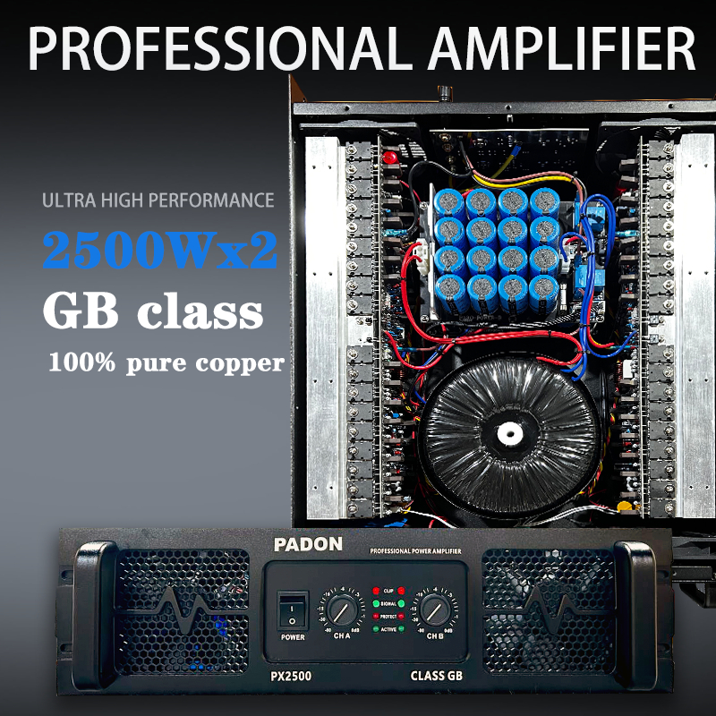 Padon Two Channel Amplifier GB Class Pure Copper Professional Amplifier ...