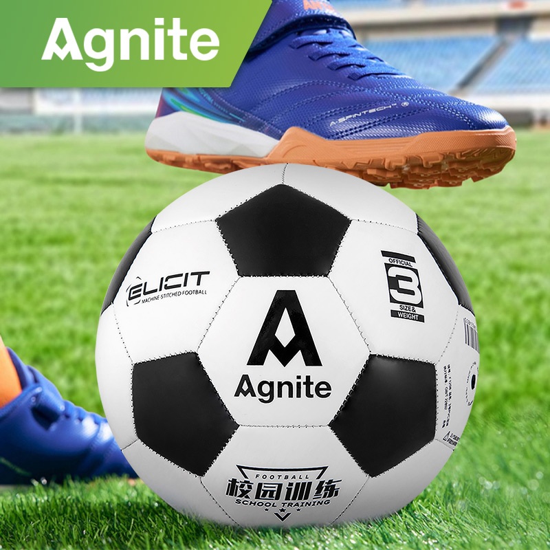 Deli Agnite F1208 No. 3 PVC Machine-sewn Football for Children (black ...