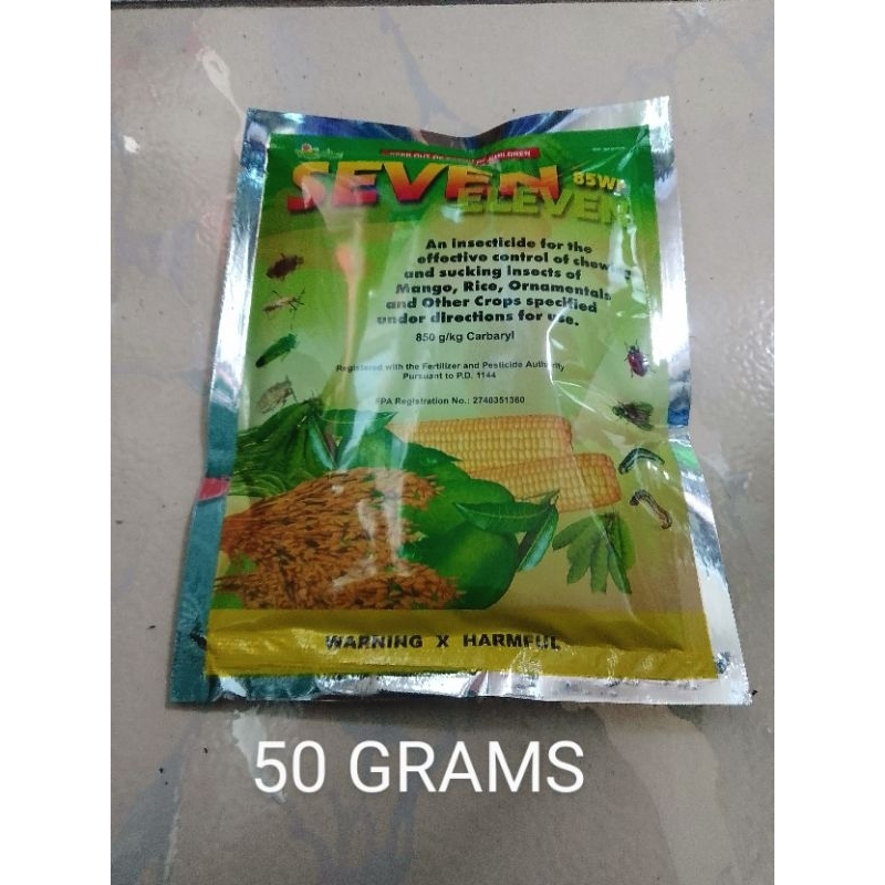 SEVEN ELEVEN 85WP CARBARYL INSECTICIDE(50GRMS)BY ICTC | Shopee Philippines