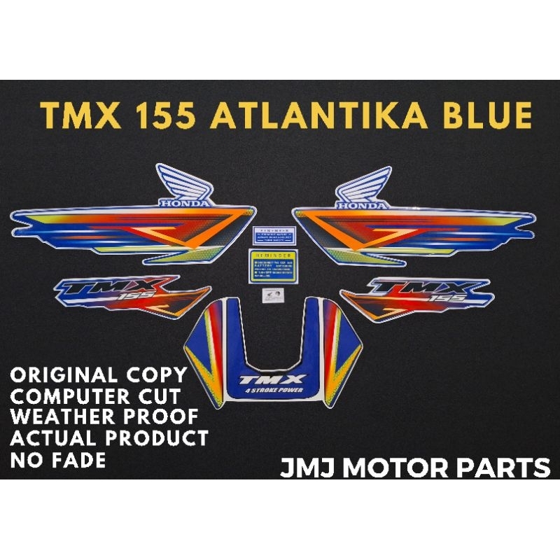 TMX 155 Atlantika Decals Complete Set COPY ORIGINAL ONLY | Shopee ...