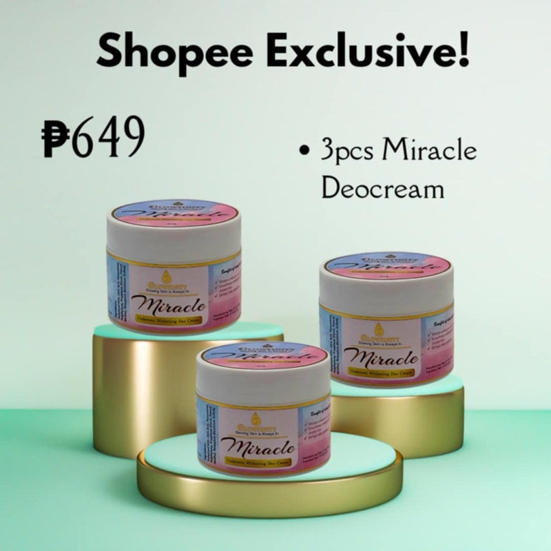 3 𝐌𝐈𝐑𝐀𝐂𝐋𝐄 𝐔𝐍𝐃𝐄𝐑𝐀𝐑𝐌 𝐖𝐇𝐈𝐓𝐄𝐍𝐈𝐍𝐆 𝐂𝐑𝐄𝐀𝐌 for ₱649! | Shopee Philippines