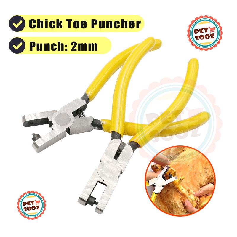 Chick toe puncher Hole 2mm Wingband plier applicator marker for ...