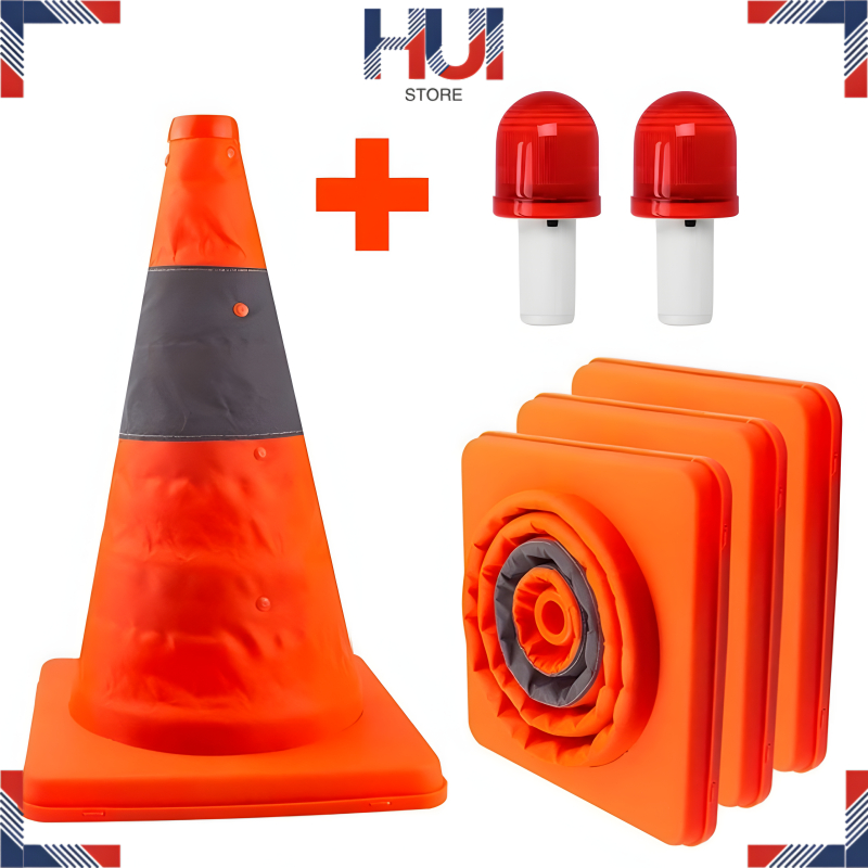 45cm Reflectorized Traffic Cone Barricades Warning-sign Road-Safety ...