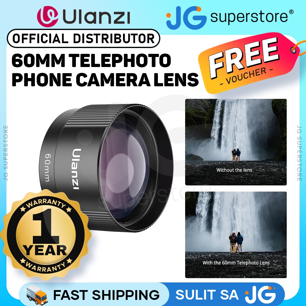 Ulanzi CL-006 60mm Telephoto Lens with 17mm Phone Camera Lens Clip w ...
