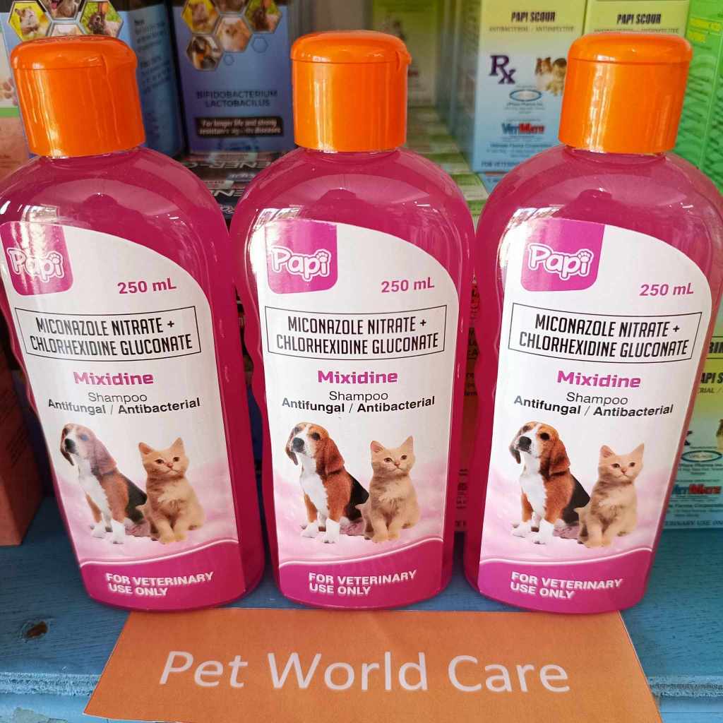 Mixidine Papi Shampoo Antibacterial for Pet (250mL) pet world | Shopee ...