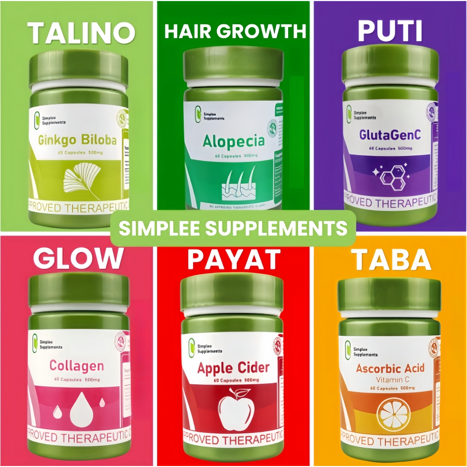 Simplee Supplements Ginkgo Biloba, Apple Cider Vinegar, Glutamate ...