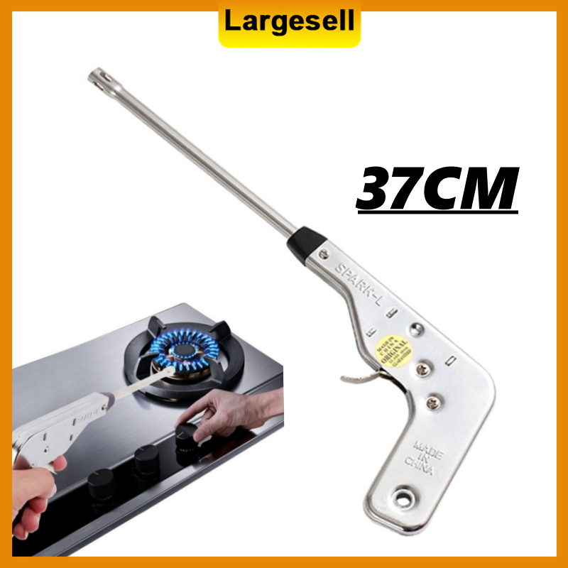 37cm Flameless Pulse Lighter Stainless Steel Extra Long Safety Ignition ...