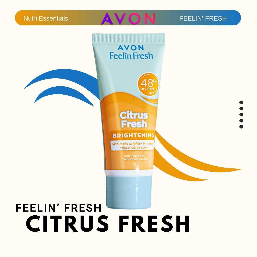AVON Feelin' Fresh Quelch Citrus Fresh with Vitamin B3 Anti-Perspirant ...
