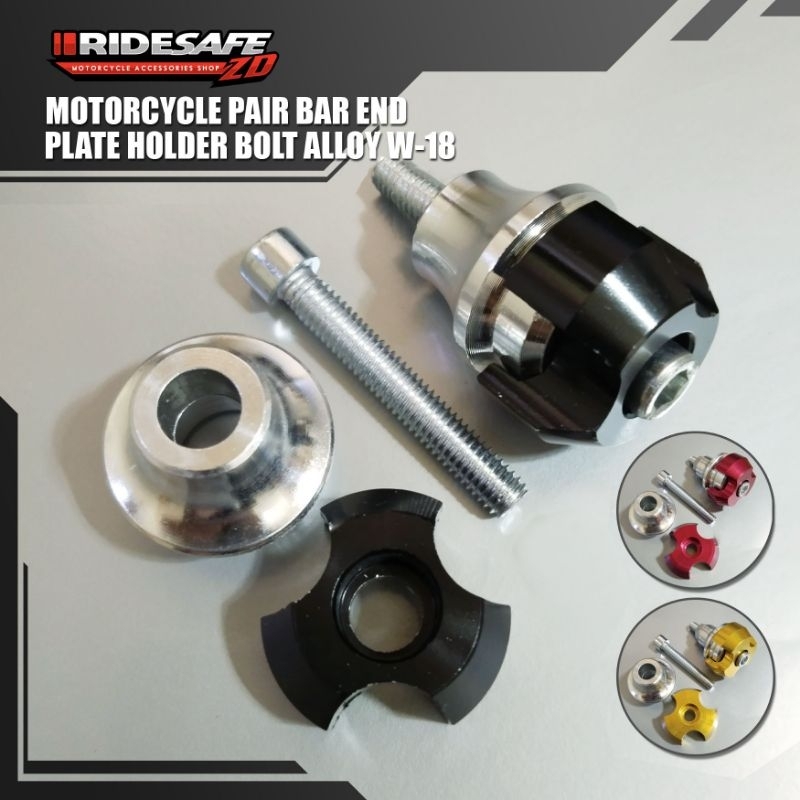 MOTORCYCLE PAIR BAR END PLATE HOLDER BOLT ALLOY W-18 | Shopee Philippines
