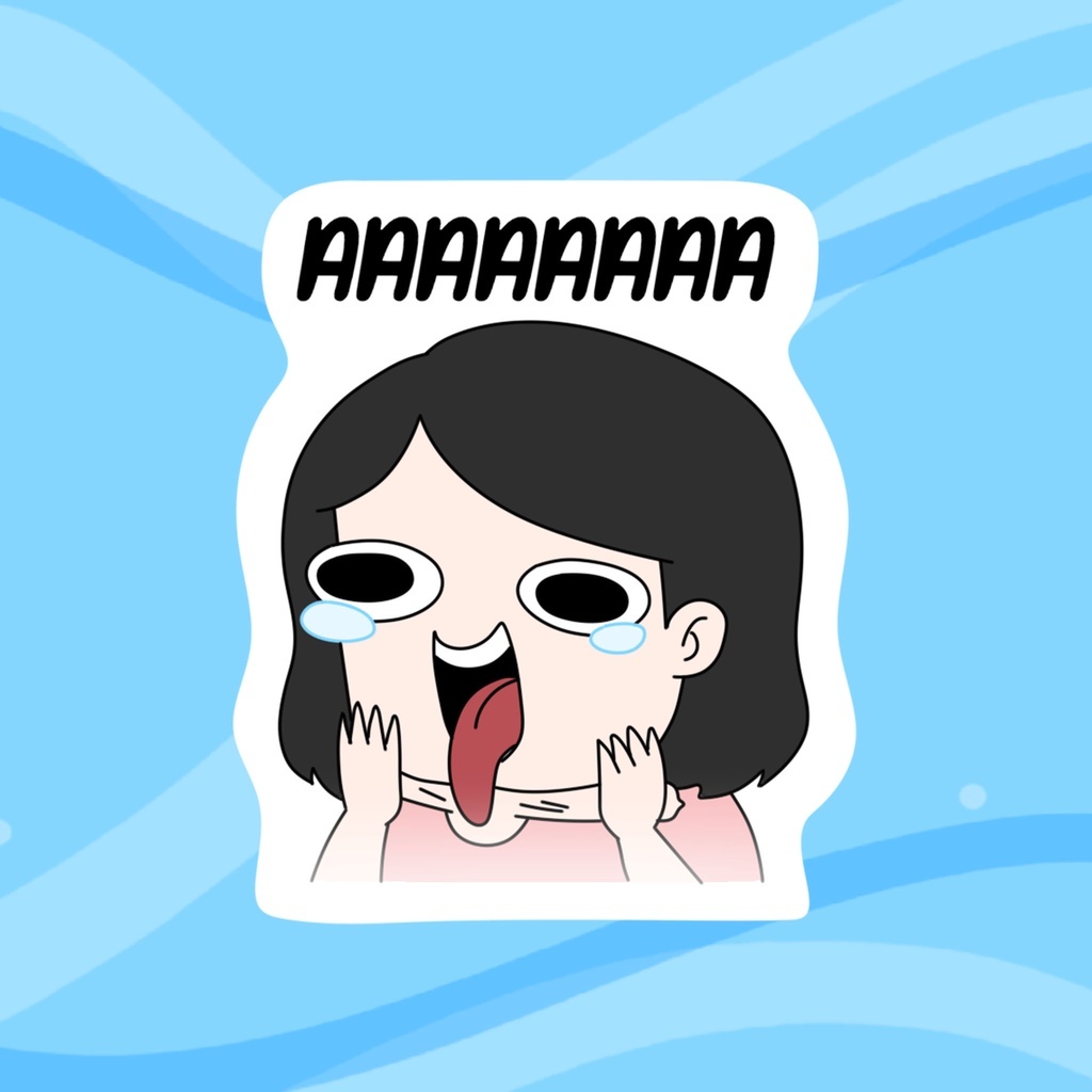 SSKAIT Titalong Waterproof funny multoserye mood die cut sticker ...