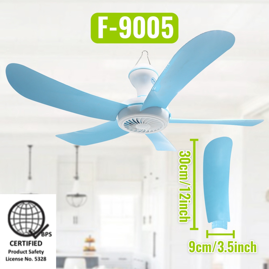 KUKU Ceiling Fan With 5 Blades Electric Fan Household Hanging Fan ...