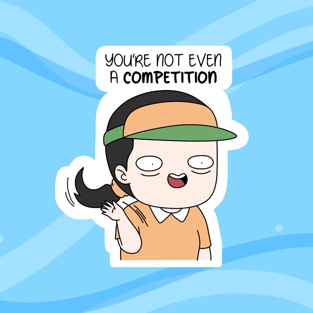 SSKAIT Evelyn Waterproof funny multoserye mood die cut sticker - You're ...