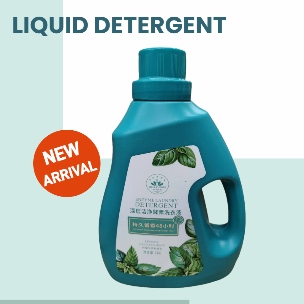 Enzyme Laundry Liquid Detergent Longlasting Fragrance 2KG | Shopee ...