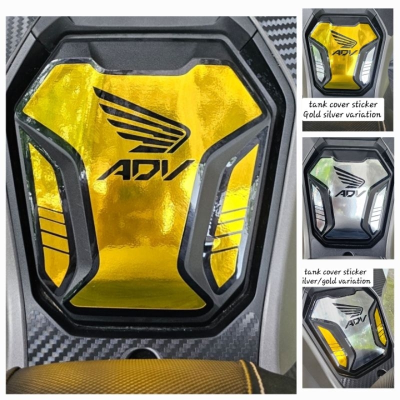 adv 160 tank cover sticker. double layer sticker chrome series | Shopee ...