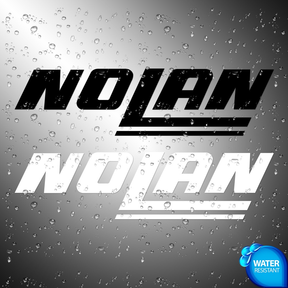 1X Nolan Sticker | 4 inches Decals | Dual Colors | Helmet | Cut-out ...