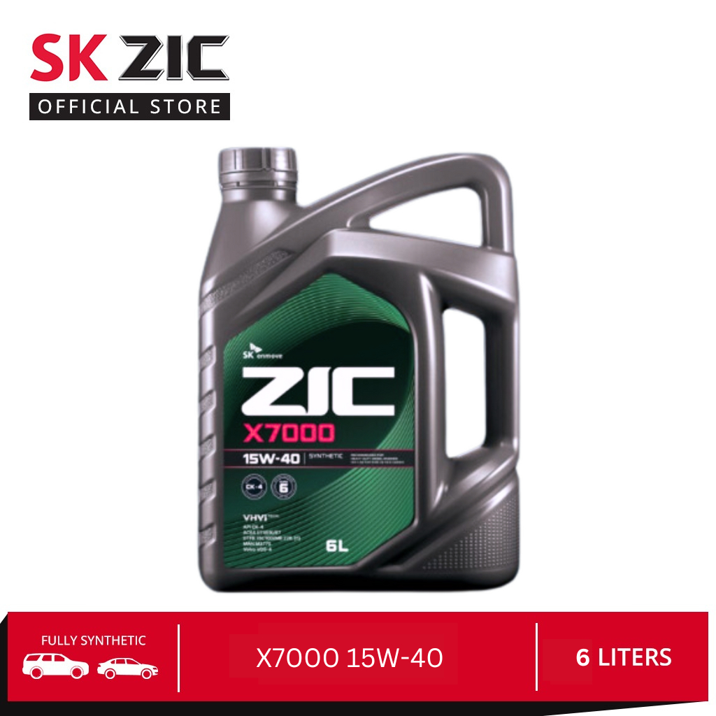 SK ZIC X7000 15W-40 CK-4 E11/E7 Synthetic Heavy Duty Diesel Engine Oil ...