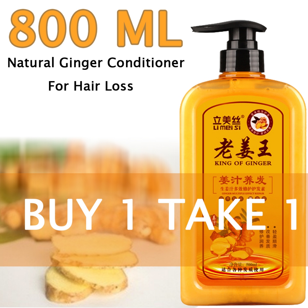 Ginger Hair Shampoo Fast Regrowth Hair Thick Anti-Dandruff Anti-itching ...