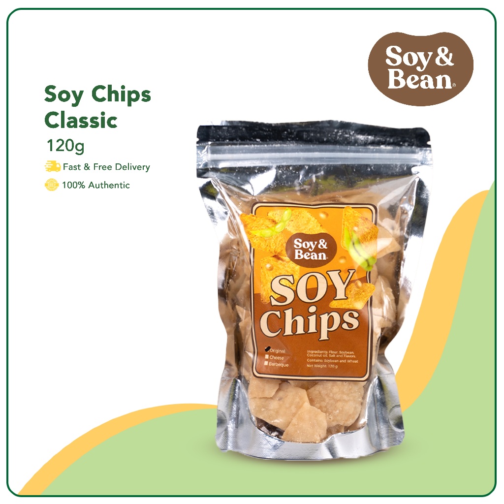 Soy & Bean Soy Chips Classic 120g [Plant-Based, Chips] | Shopee Philippines