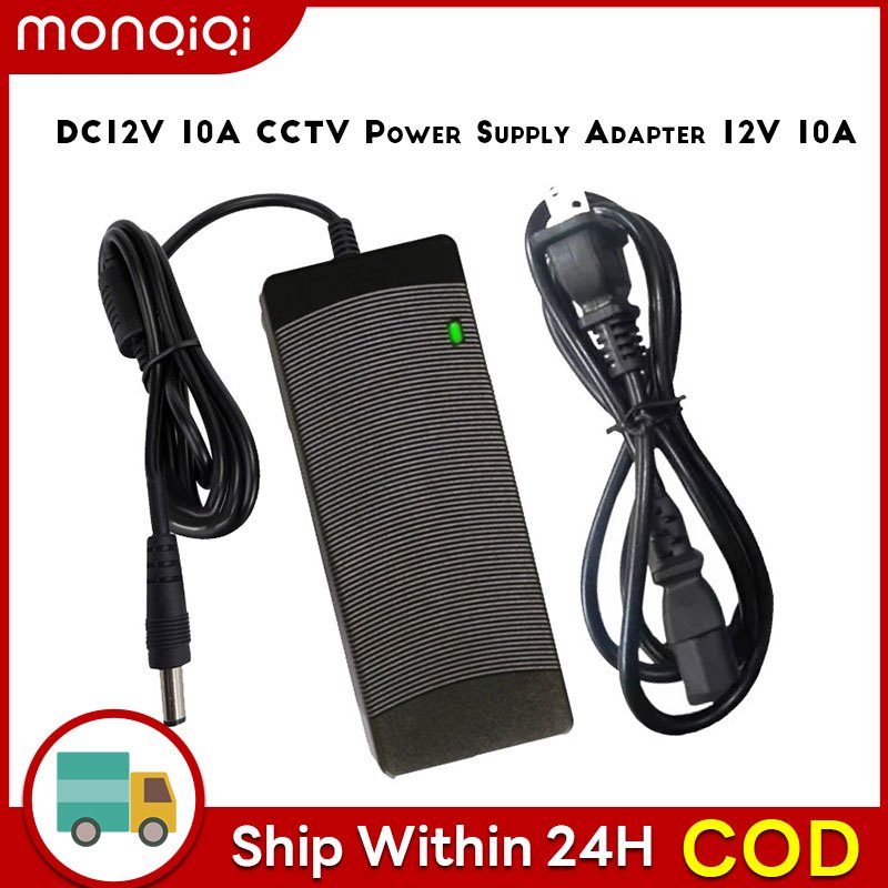 DC12V 10A CCTV Power Supply Adapter 12V 10A Power Adaptor UN | Shopee ...