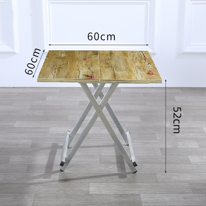 PORTABLE FOLDING WOODEN SQUARE / MULTI-PURPOSE FOLD-IN-HALF TABLE ...