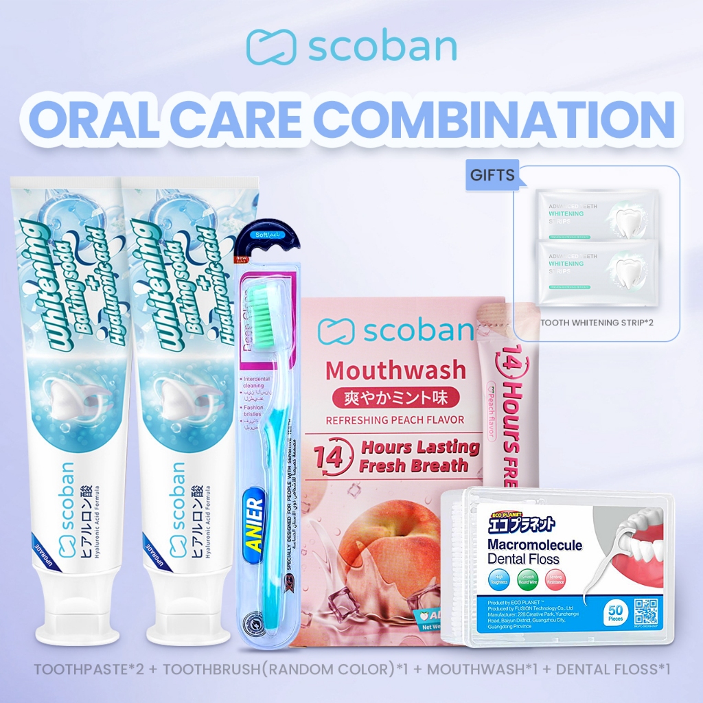 【Upgrade】scoban teeth Whitening toothpaste Peppermint Food Graded ...