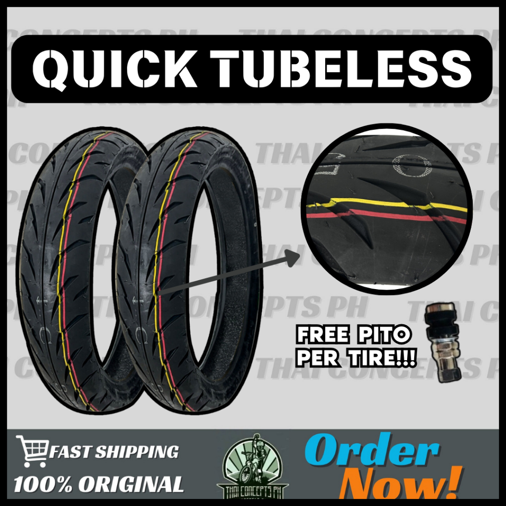 QUICK TIRES PHOENIX TUBELESS TIRES FREE PITO | Shopee Philippines