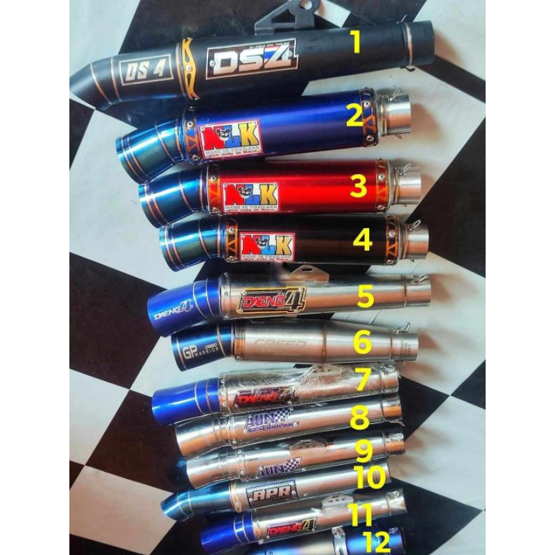 MUFFLER OPEN PIPE RAIDER SNIPER TMX RUSI XRM SMASH Daeng Aun Nlk Apr ...