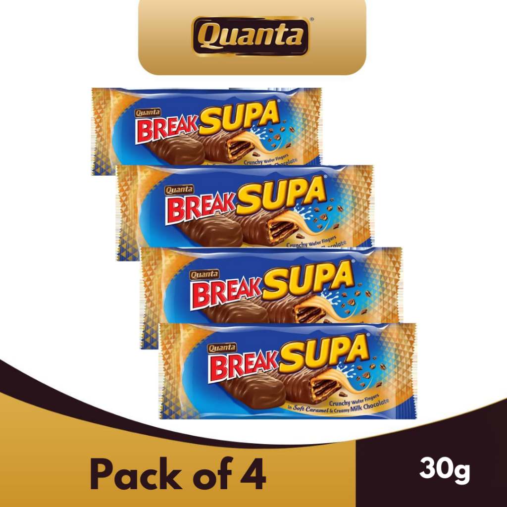 QUANTA Break Supa Crunchy Wafer Fingers in Soft Caramel and Creamy Milk ...