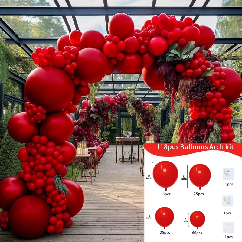 【Free Gift】Arch Balloon Set Decoration RosePink Wedding Birthday ...