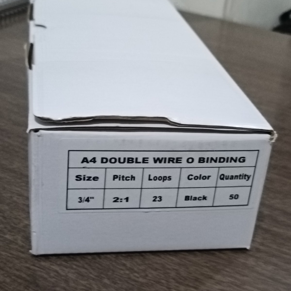 50pcs 2:1 Double Loop Binding Wire 3/4" (19.1mm) A4 (23Loops) | Shopee Philippines