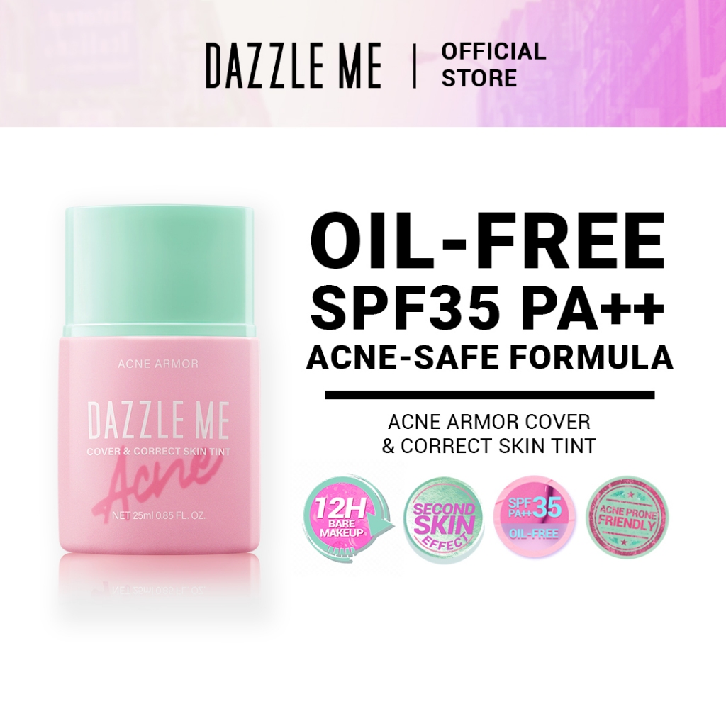 DAZZLE ME Acne Armor Cover & Correct Skin Tint | Shopee Philippines