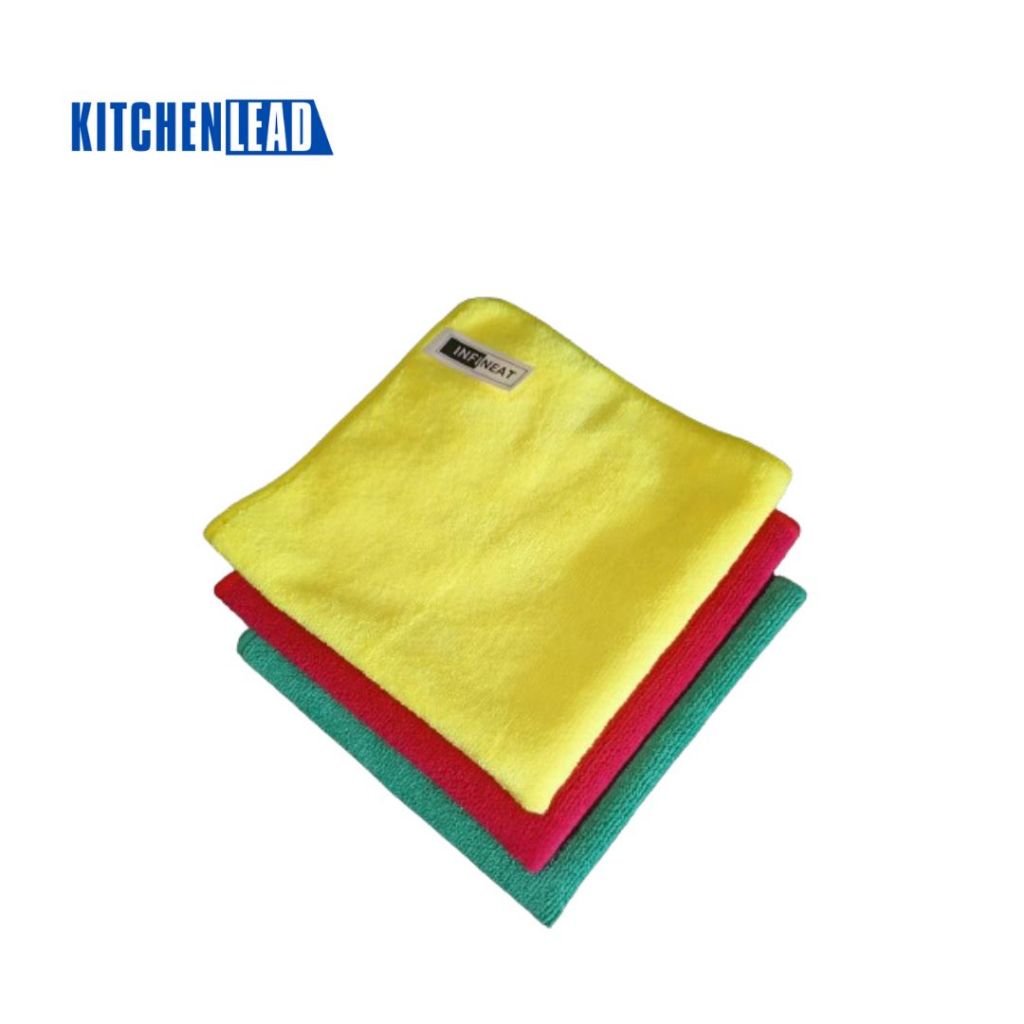Microfiber Towel 40x40, 5s for Table Counter Cleaning | Shopee Philippines