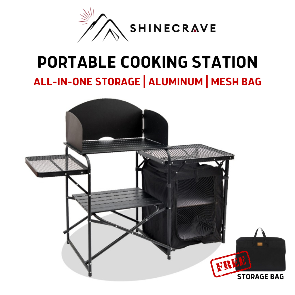 Portable Cook Station | Easy Setup | Aluminum | with Storage Bag ...