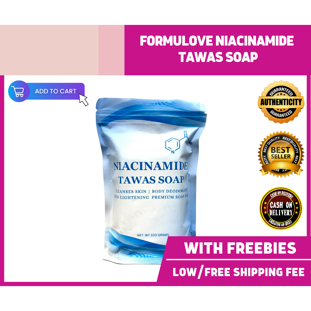 FORMULOVE NIACINAMIDE TAWAS SOAP 100G | Shopee Philippines