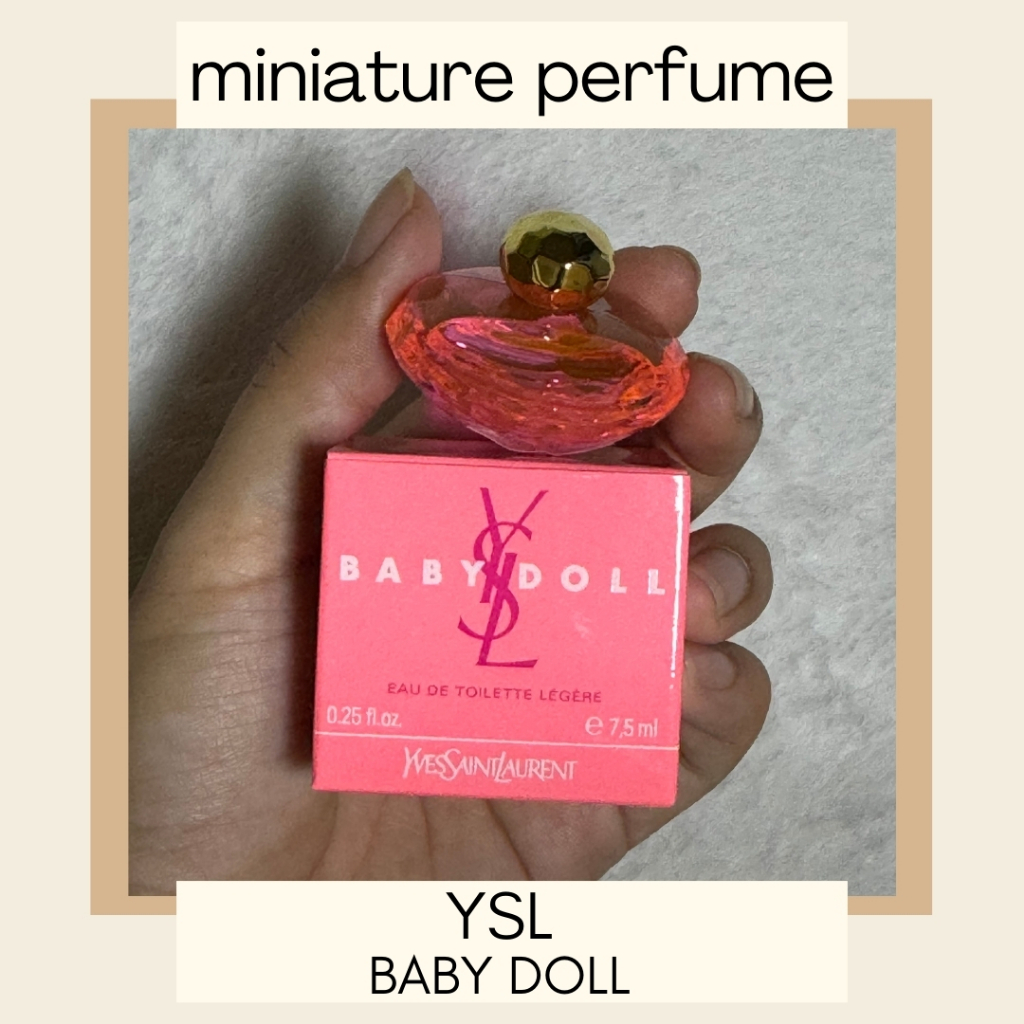 YSL BABY DOLL (AUTHENTIC MINIATURE (MINI) PERFUME/TRAVEL SIZE PERFUME ...