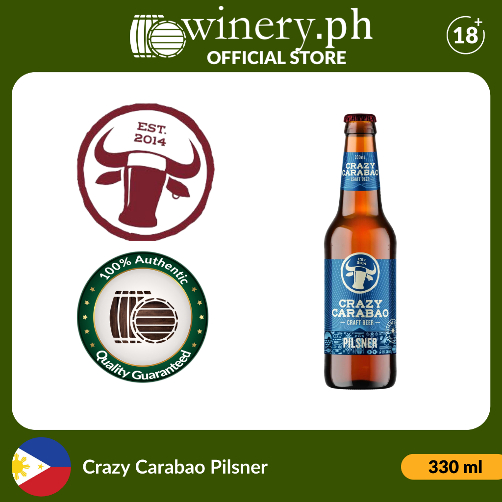 Crazy Carabao Pilsner 330ml | Shopee Philippines