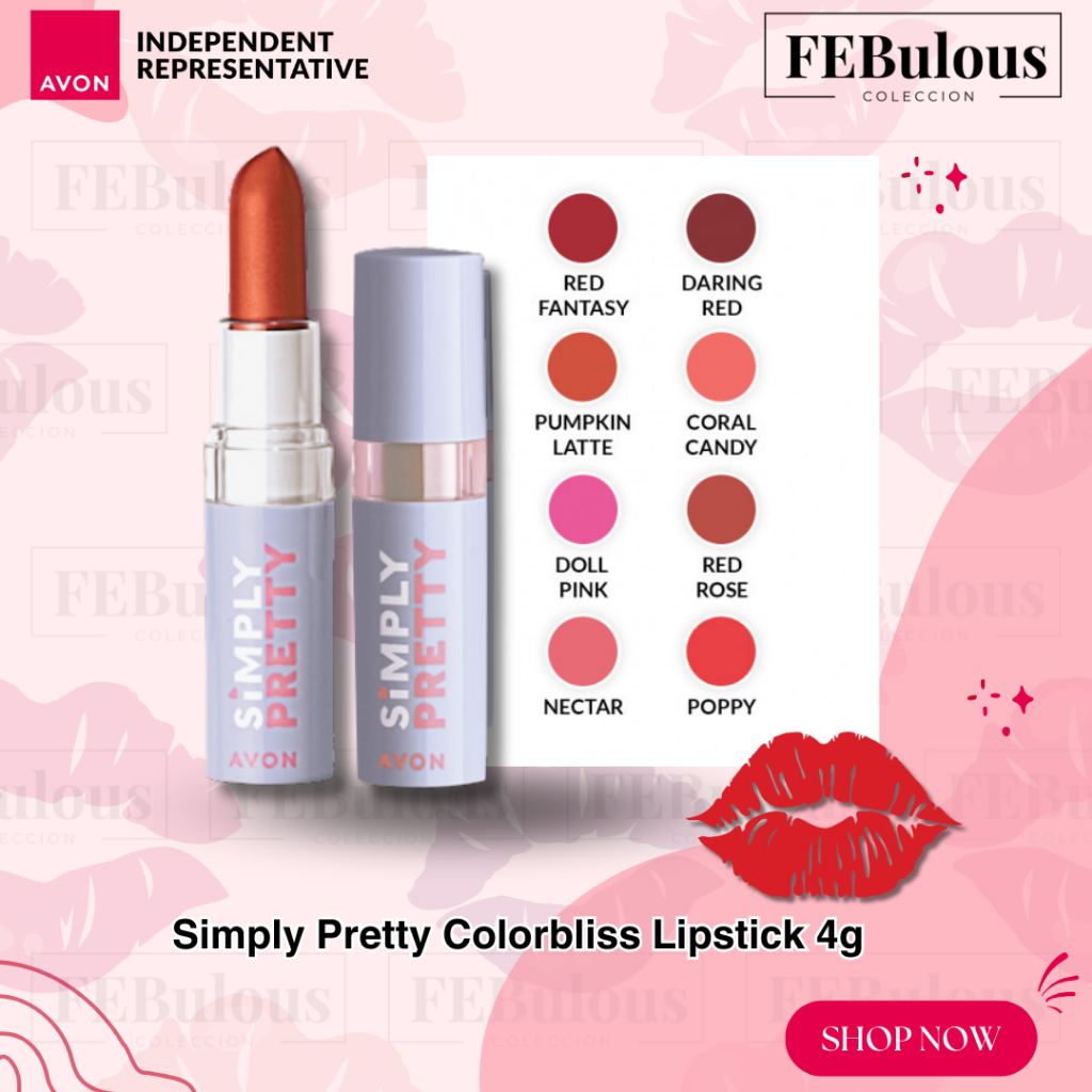 AVON Simply Pretty Colorbliss Lipstick 4g | FEBULOUS-COLECCION ONLINE ...