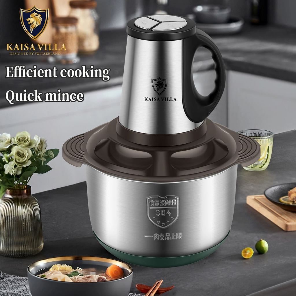 KAISAVILLA STAINLES STEEL 5L CHOPPER/FOOD PROCESSOR/ELECTRIC ...