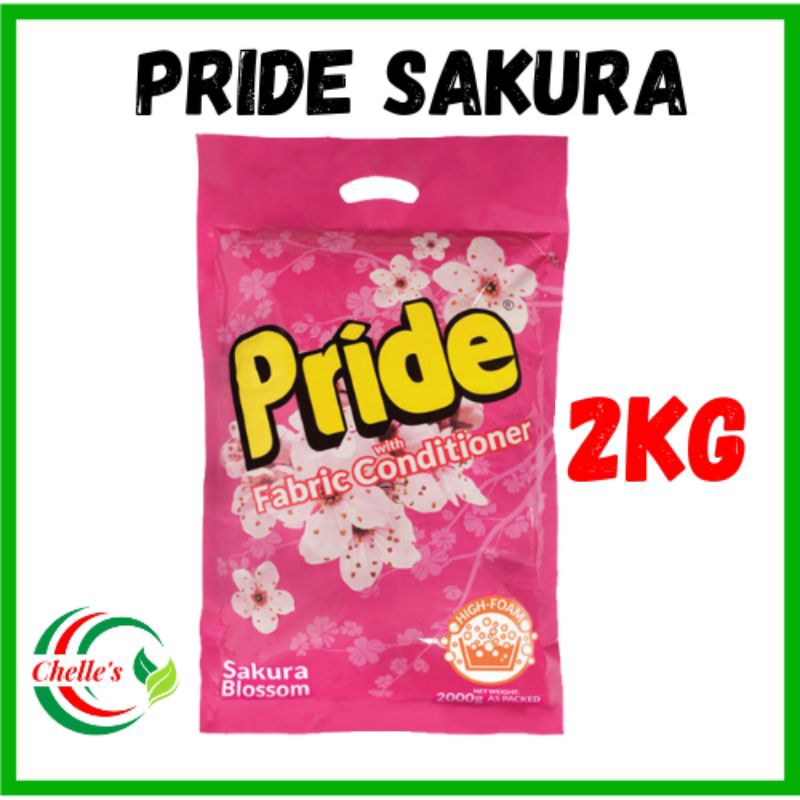 Pride Powder with Fabcon Sakura Blossom High Foam 2kg | Shopee Philippines