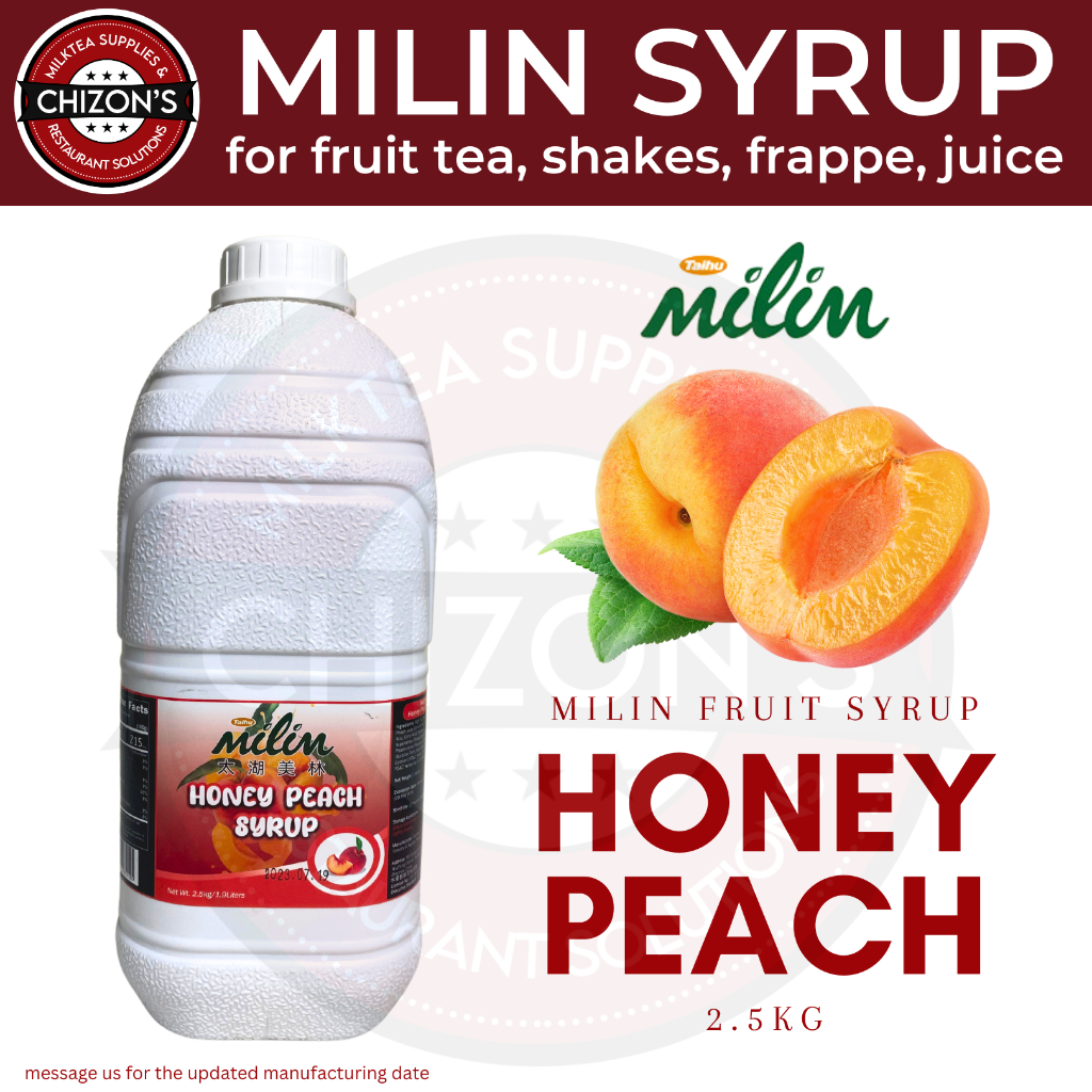 MILIN Honey Peach High Concentrate Fruit Syrup 2.5kg Shake, Juice, Tea ...