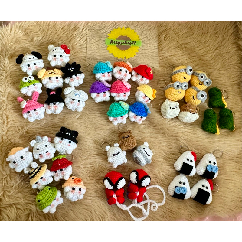 Crocheted Keychains Bag Charms and Other Amigurumis | Shopee Philippines