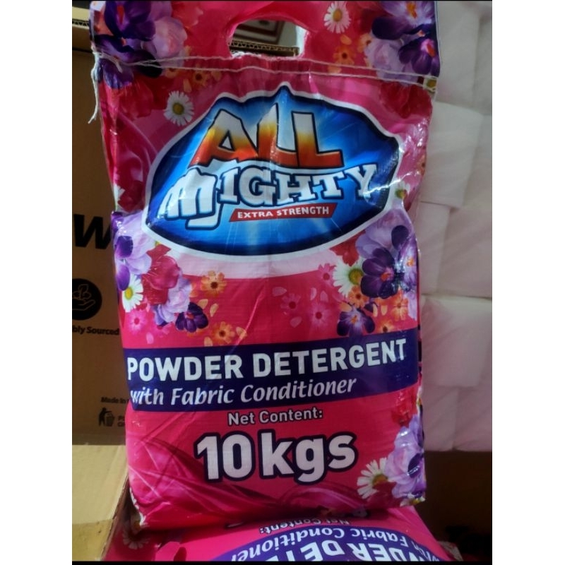 ALL MIGHTY Extra Strength Detergent Powder 10kgs | Shopee Philippines
