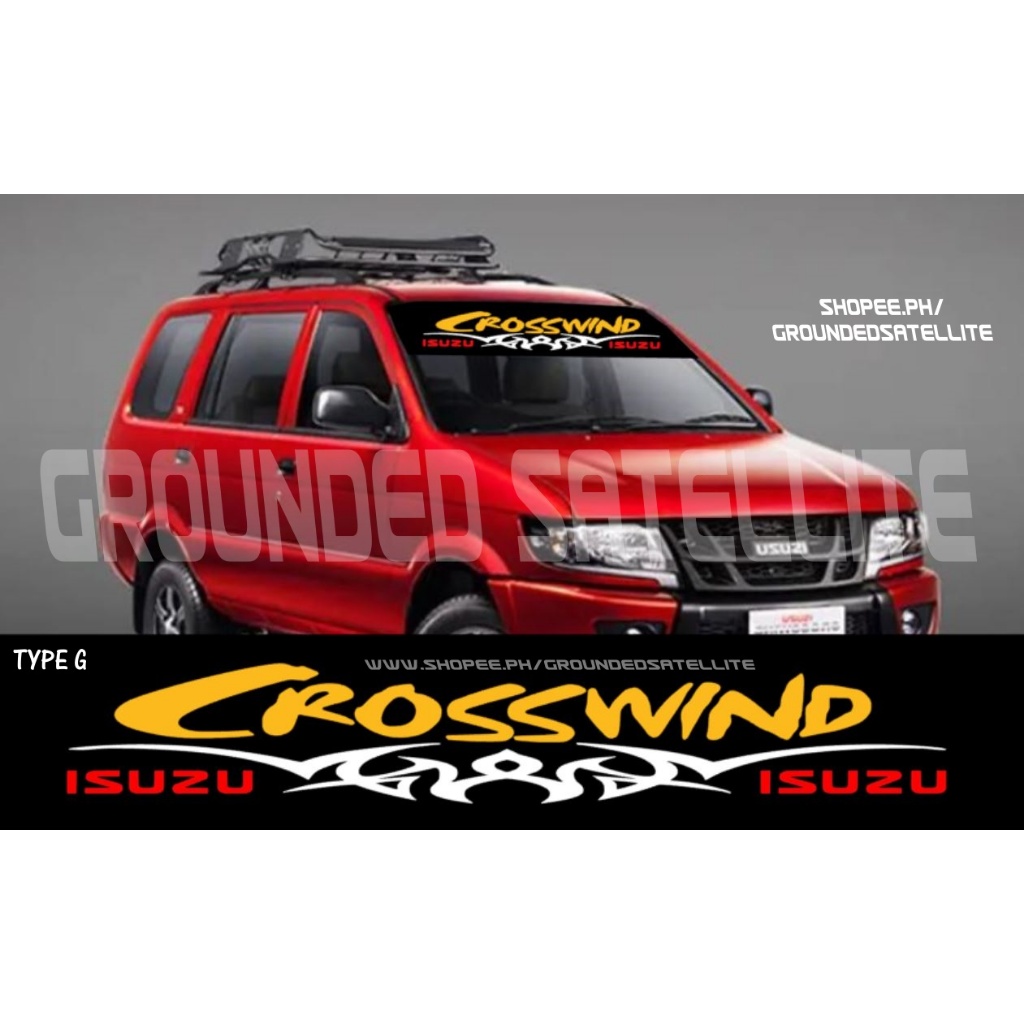 Isuzu Crosswind Windshield Decal Sticker [ Standard/Holographic ...