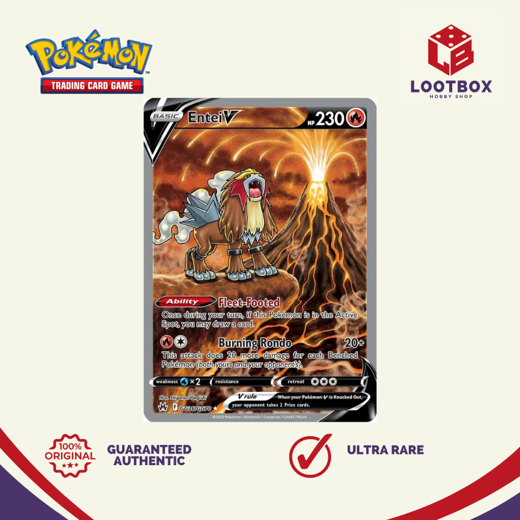 Pokemon Card Game: Entei V (Ultra Rare) - Crown Zenith | Shopee Philippines
