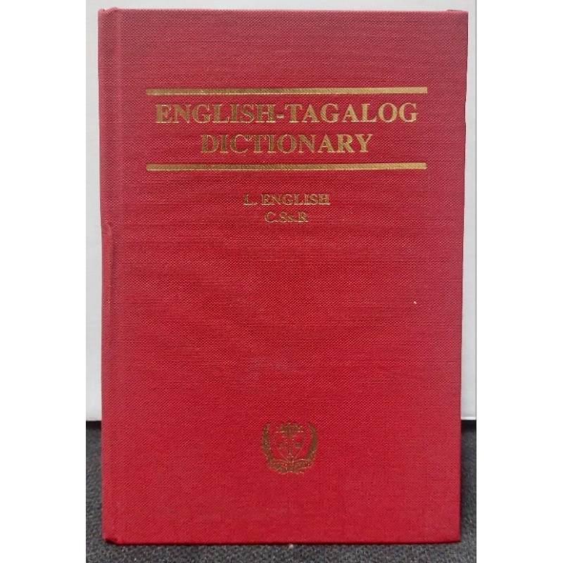 English- Tagalog Dictionary Hardcover | Shopee Philippines