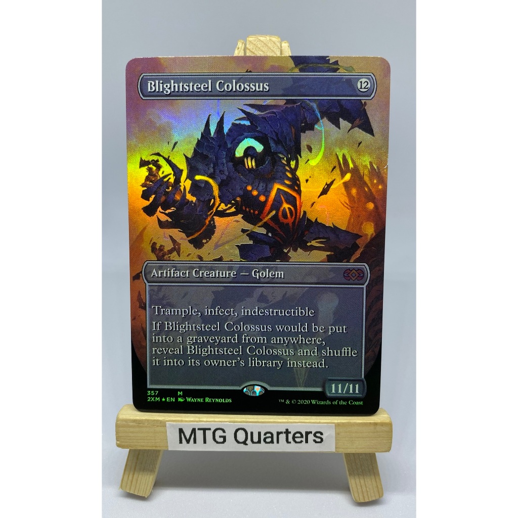 MTG Proxy Card - Blightsteel Colossus (Borderless Foil) | Double ...