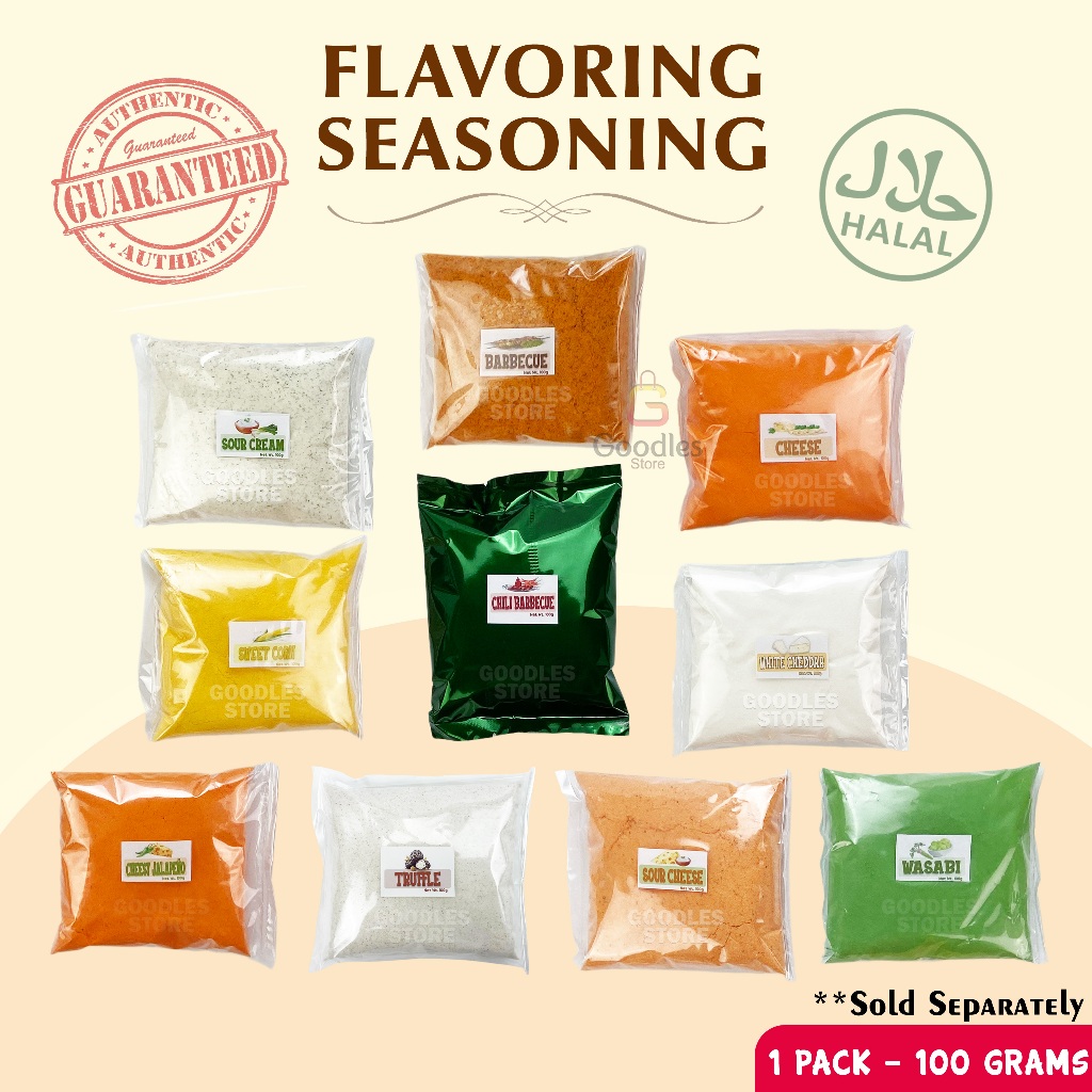 100g Potato Fries Flavor Powder Cheese Flavoring Barbecue Flavor Sour ...